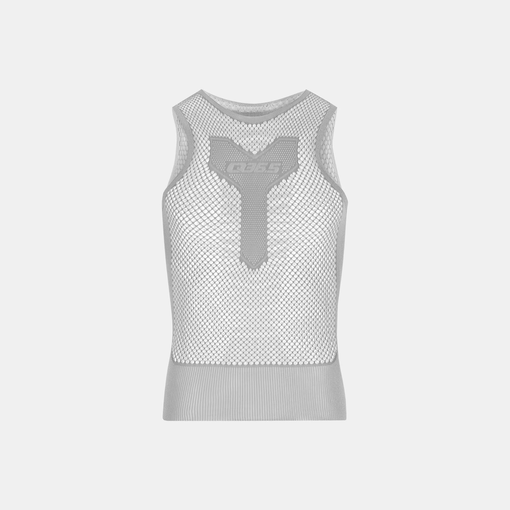 Q36.5 Base Layer Zero Mesh in Grey - Unisex Cycling Apparel | Roadkit